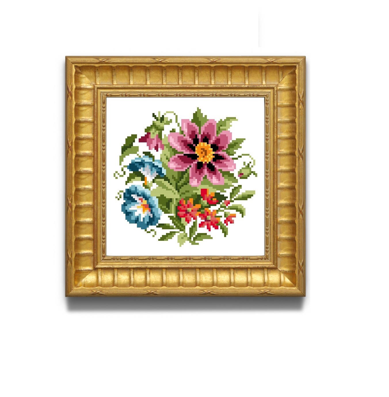Pretty Flowers. Flower Cross Stitch Pattern. Instant Download - Etsy