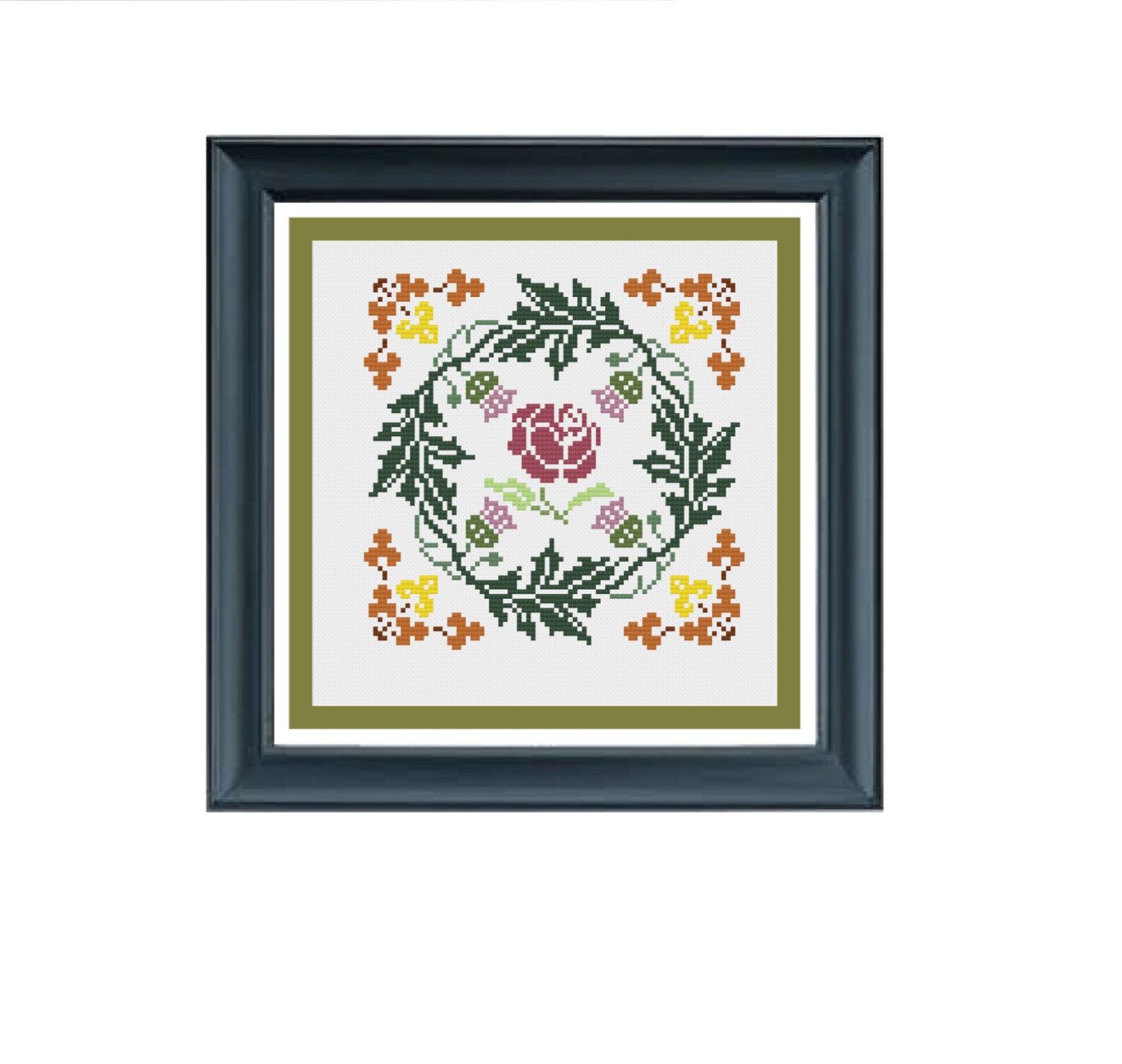 Rose and Thistle. Cross Stitch Pattern. Instant Download PDF. - Etsy