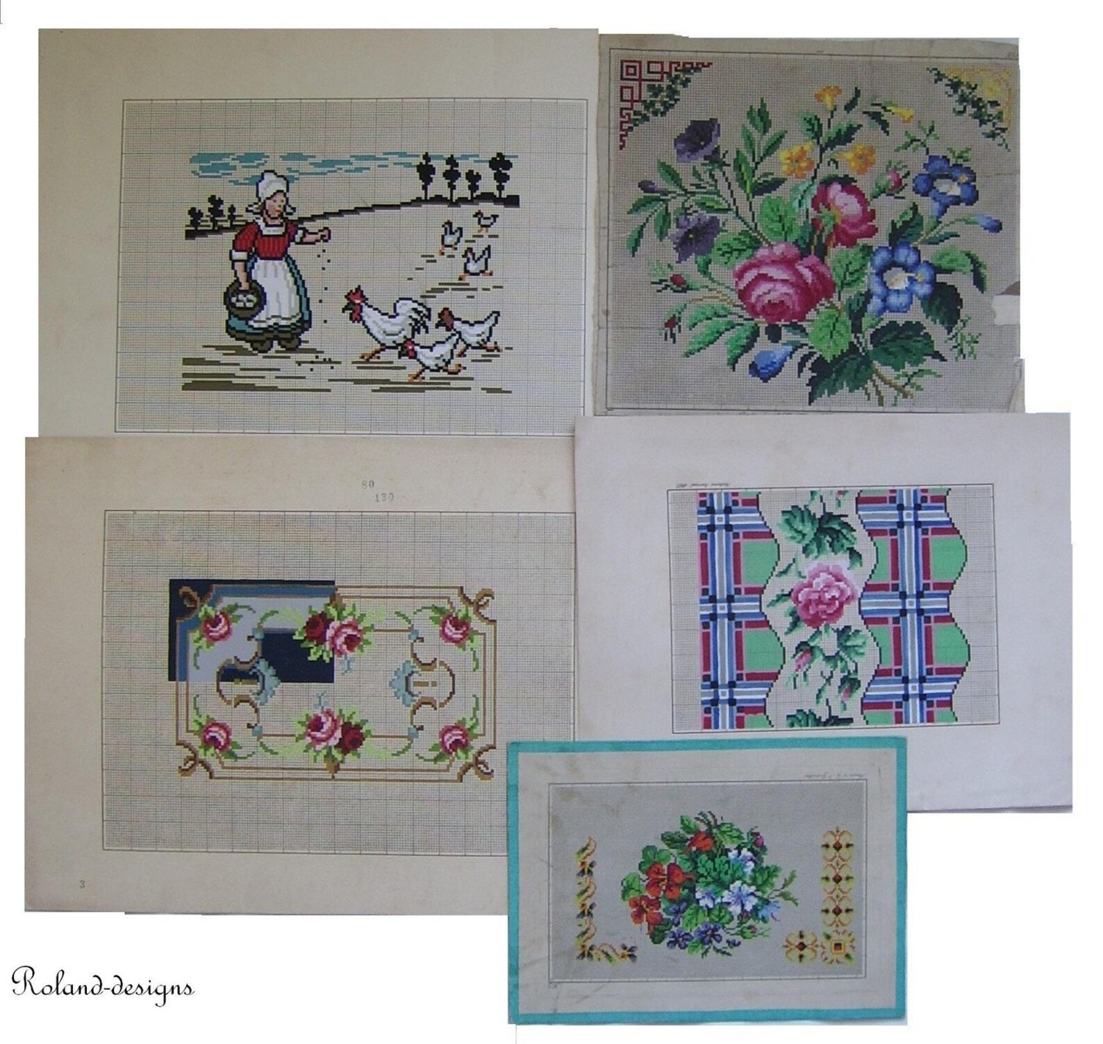 Berlin Woolwork Patterns. Set 3. Instant Download PDF. - Etsy