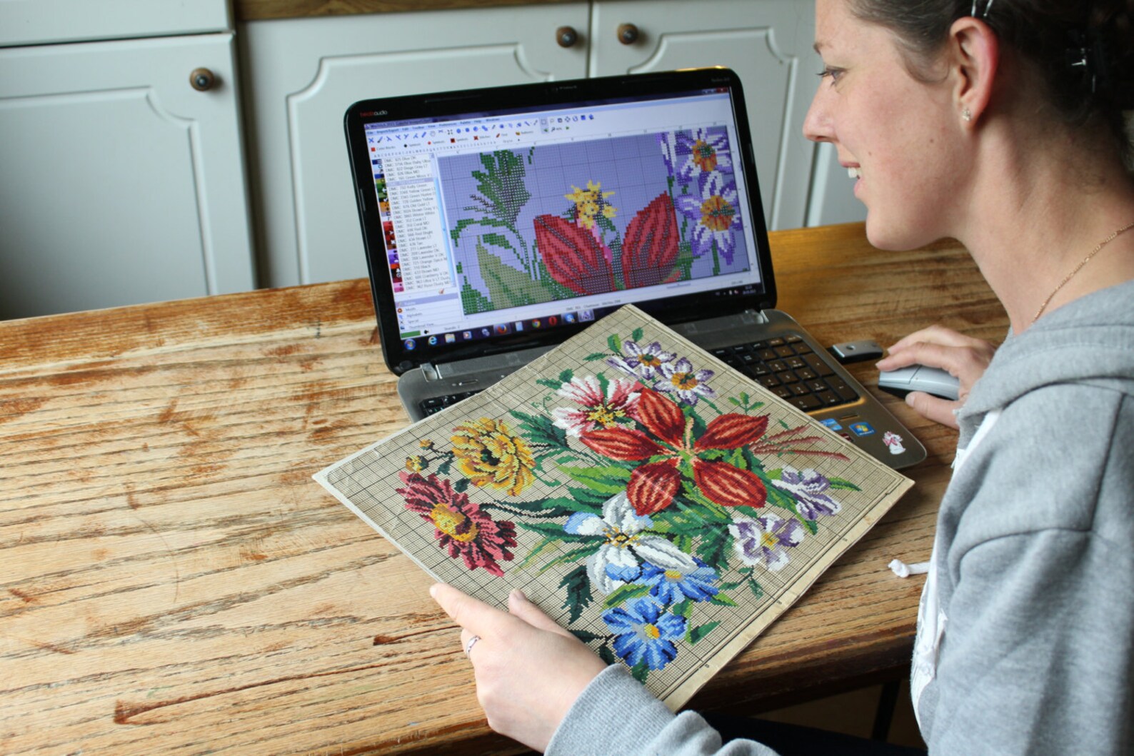 Colorful Bouquet. Cross Stitch Pattern. Instant Download PDF. - Etsy