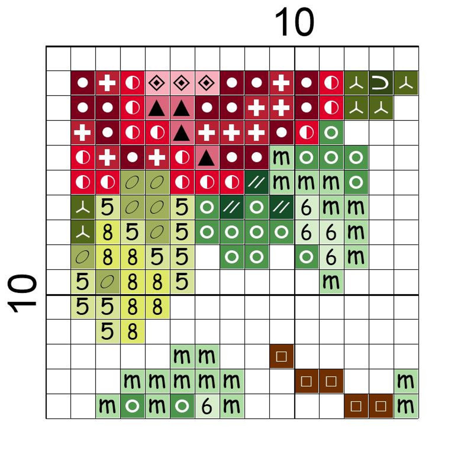 Pretty Rose Pattern. Cross Stitch Pattern. Instant Download PDF. - Etsy