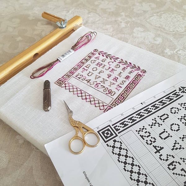 Miniature Sampler in Cross Stitch - Etsy