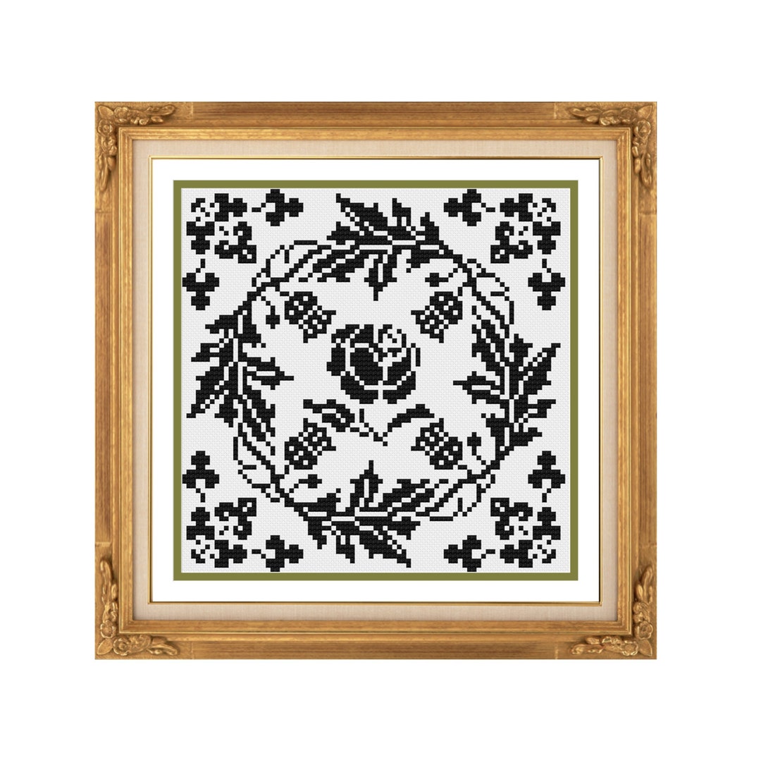 Rose and Thistle. Cross Stitch Pattern. Instant Download PDF. - Etsy