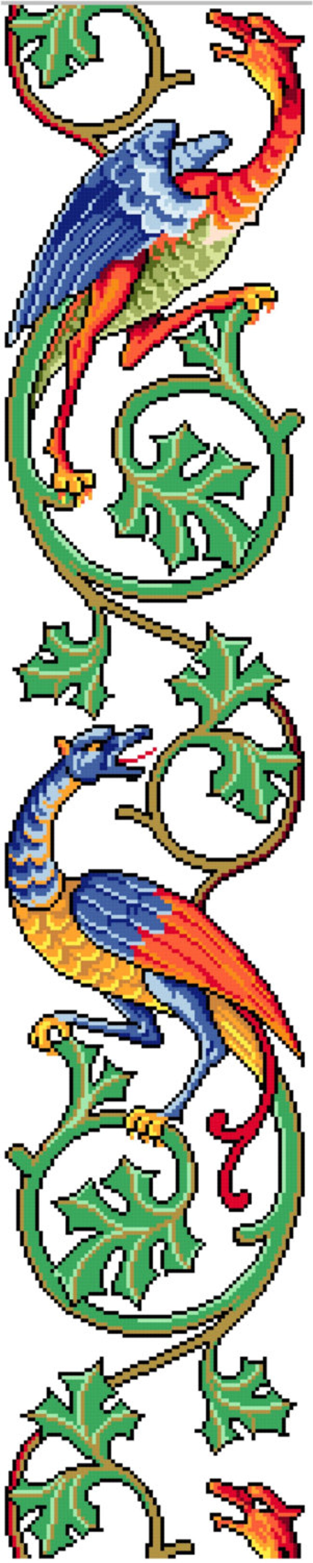 Celtic Dragons - Cross Stitch Pattern PDF . Instant Download - Etsy