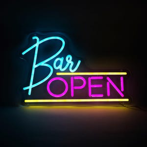 Custom Neon Sign| Bar Neon Sign for Cocktail Drinks Party Neon Logo ...