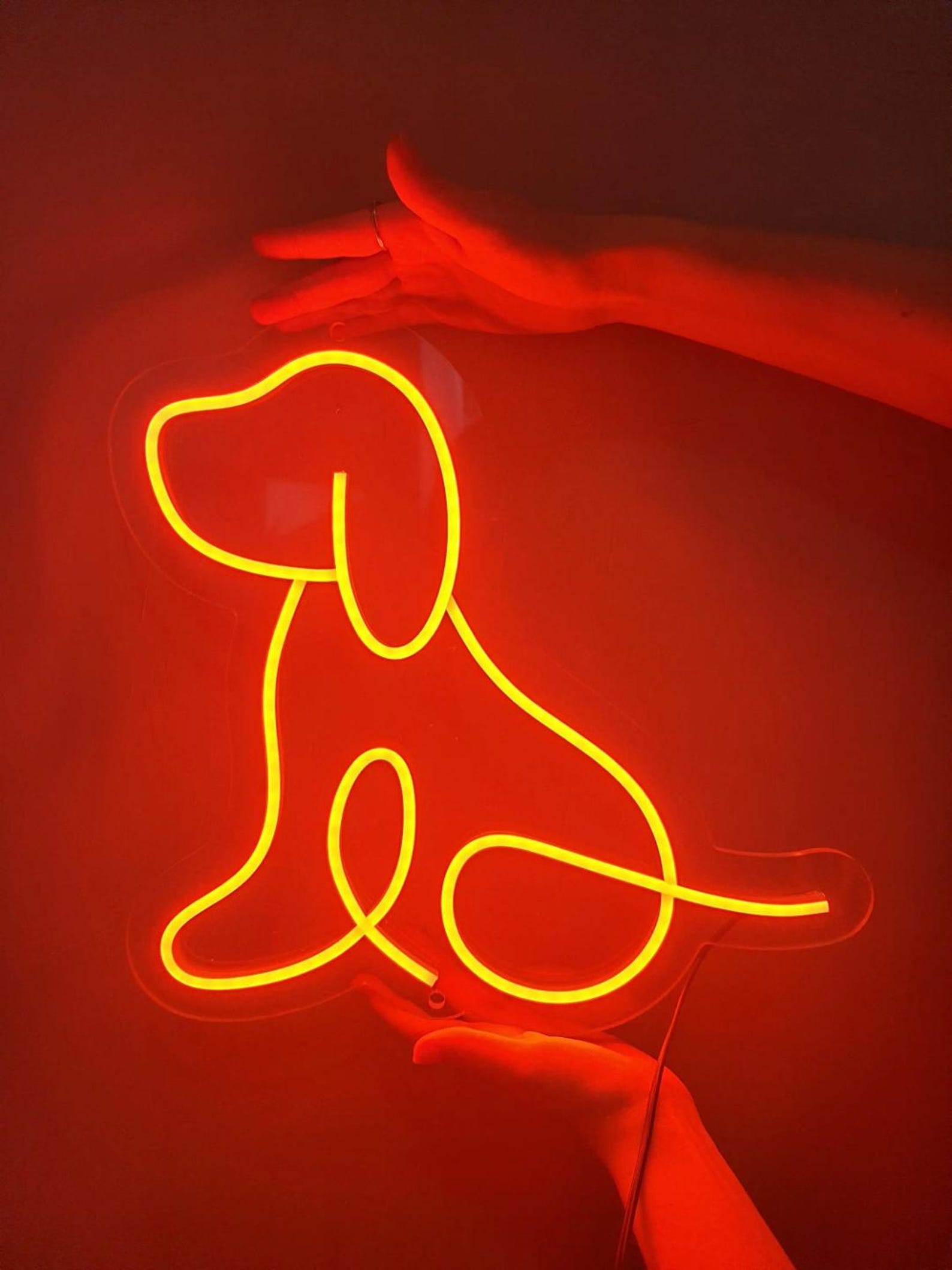 Neon Custom Sign| Dog Neon Sign| Dog Neon Logo| Animals Pet Neon Sign ...