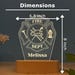 Custom Firefighter Night Light, Personalized Fireman Lamp, Firefighter ...