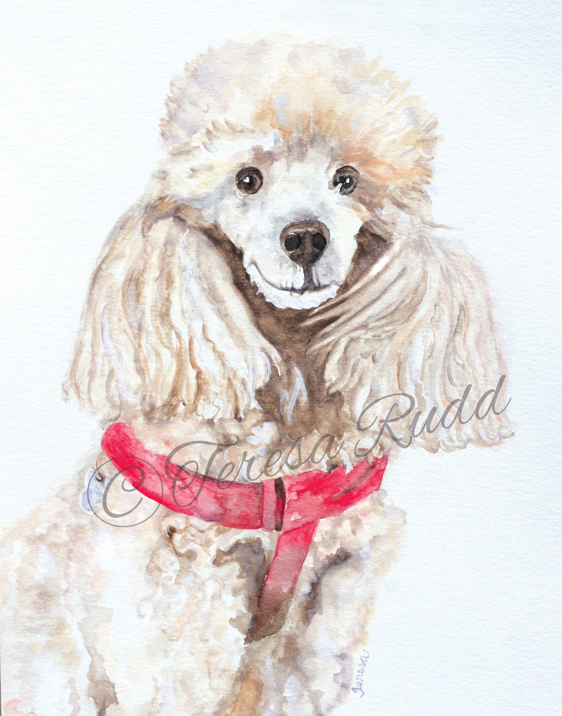 Caramel Poodle Guardian Angel Instant Digital Download Print - Etsy Sweden