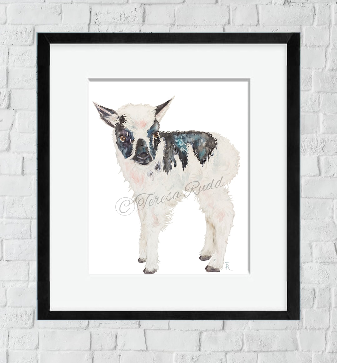 Fiona Angel Baby Instant Digital Download Print Room Decor Sweet Lamb ...