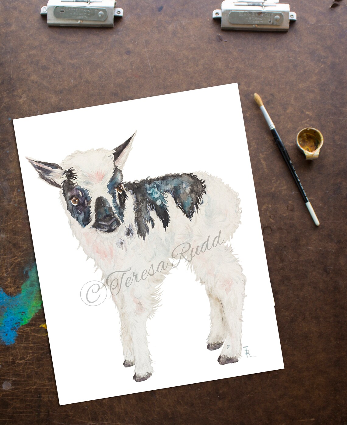 Fiona Angel Baby Instant Digital Download Print Room Decor Sweet Lamb ...