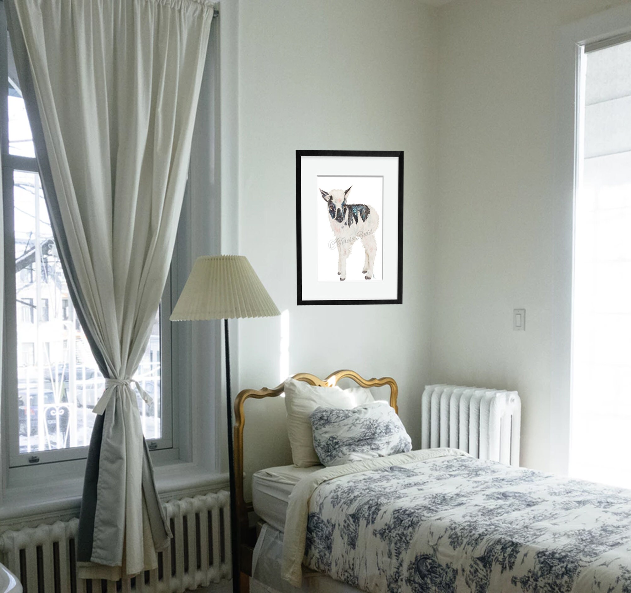 Fiona Angel Baby Instant Digital Download Print Room Decor Sweet Lamb ...