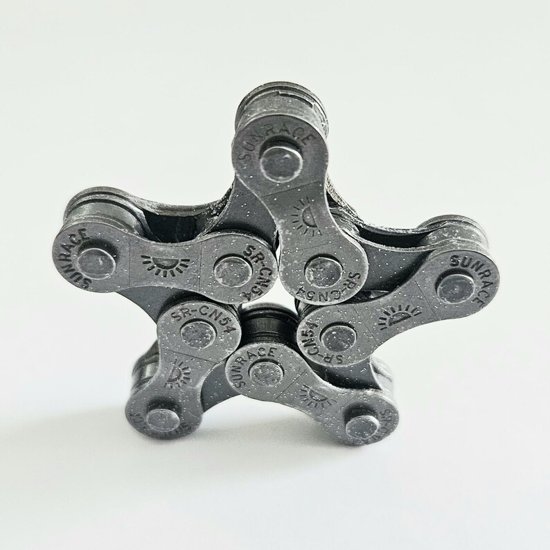 Upcycled Bike Chain Star Magnet: Eco-friendly Gift for Cyclists - Etsy