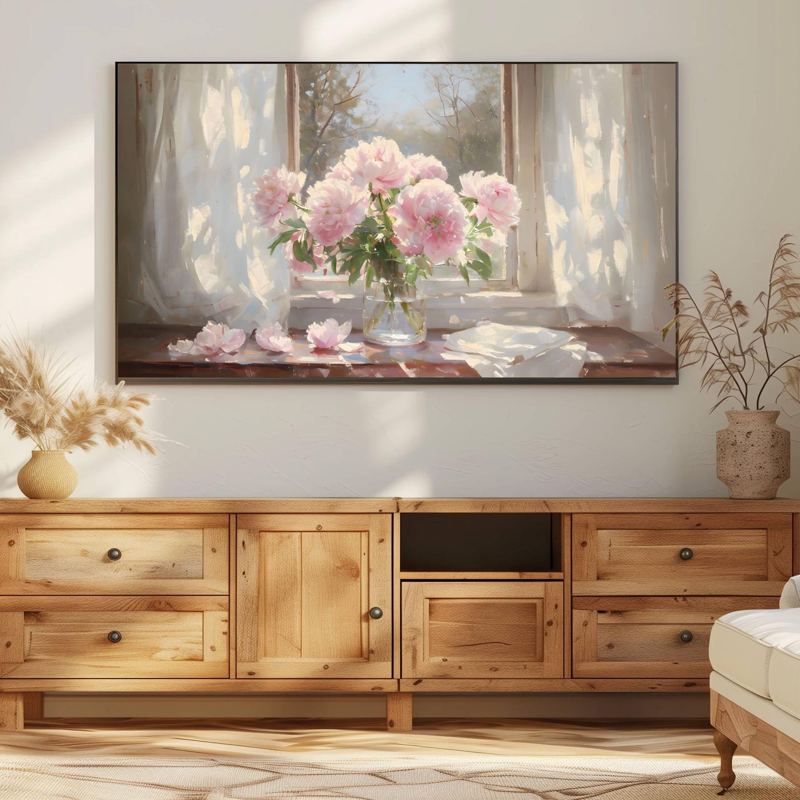 Frame TV Art Spring Peony Still Life, Samsung Frame TV Floral Download ...