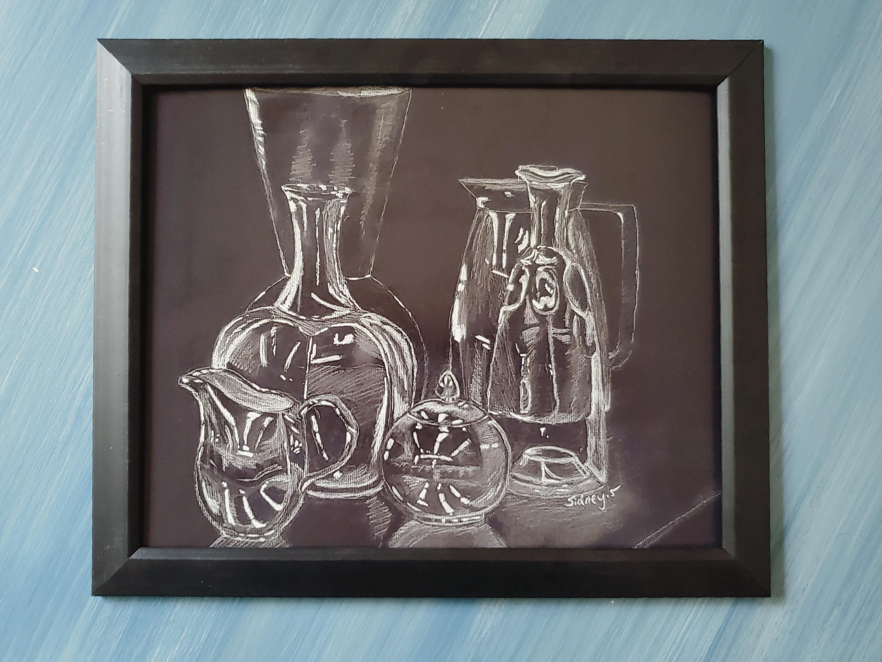 Black Still Life Art Print - Etsy