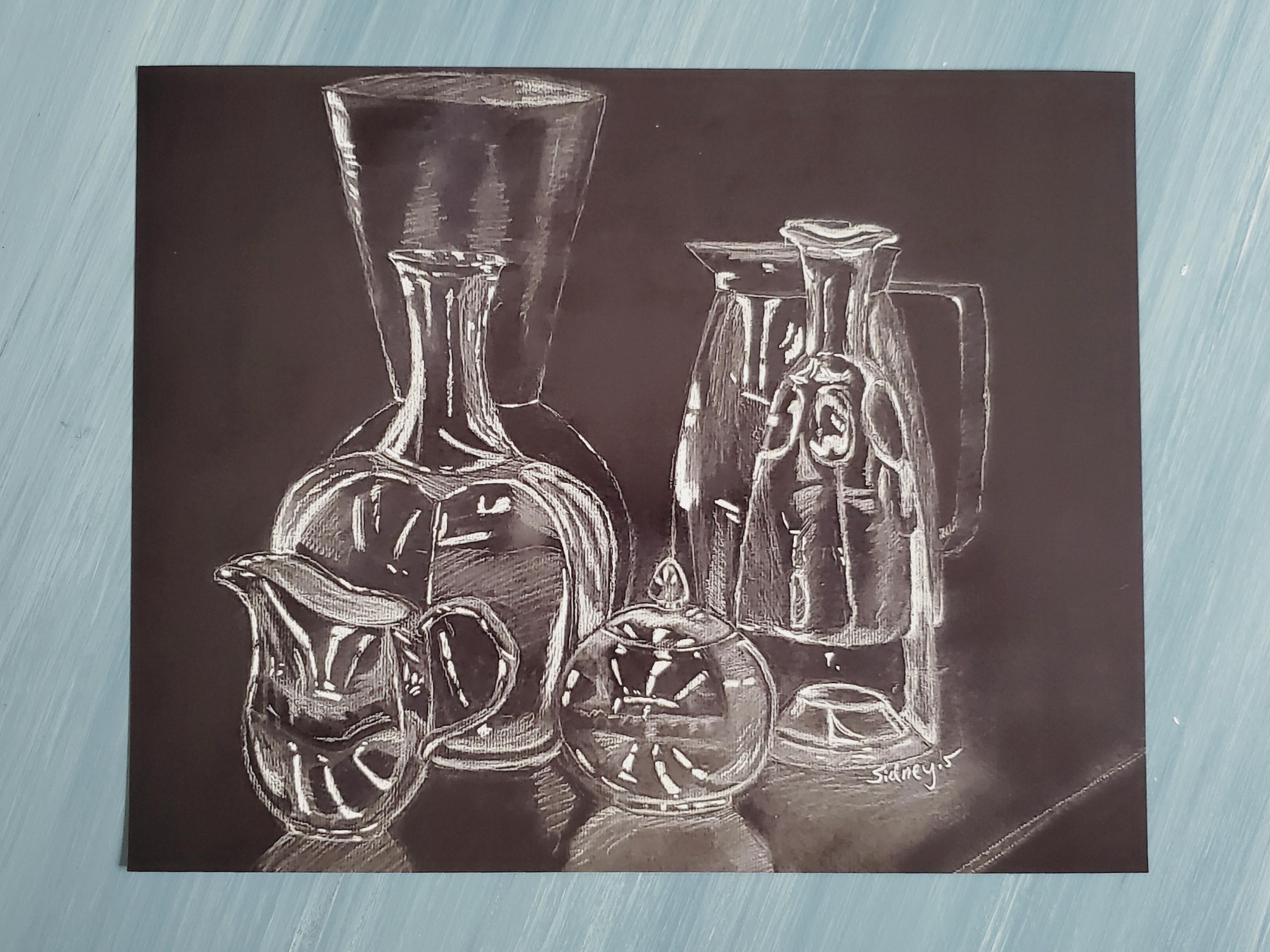 Black Still Life Art Print - Etsy