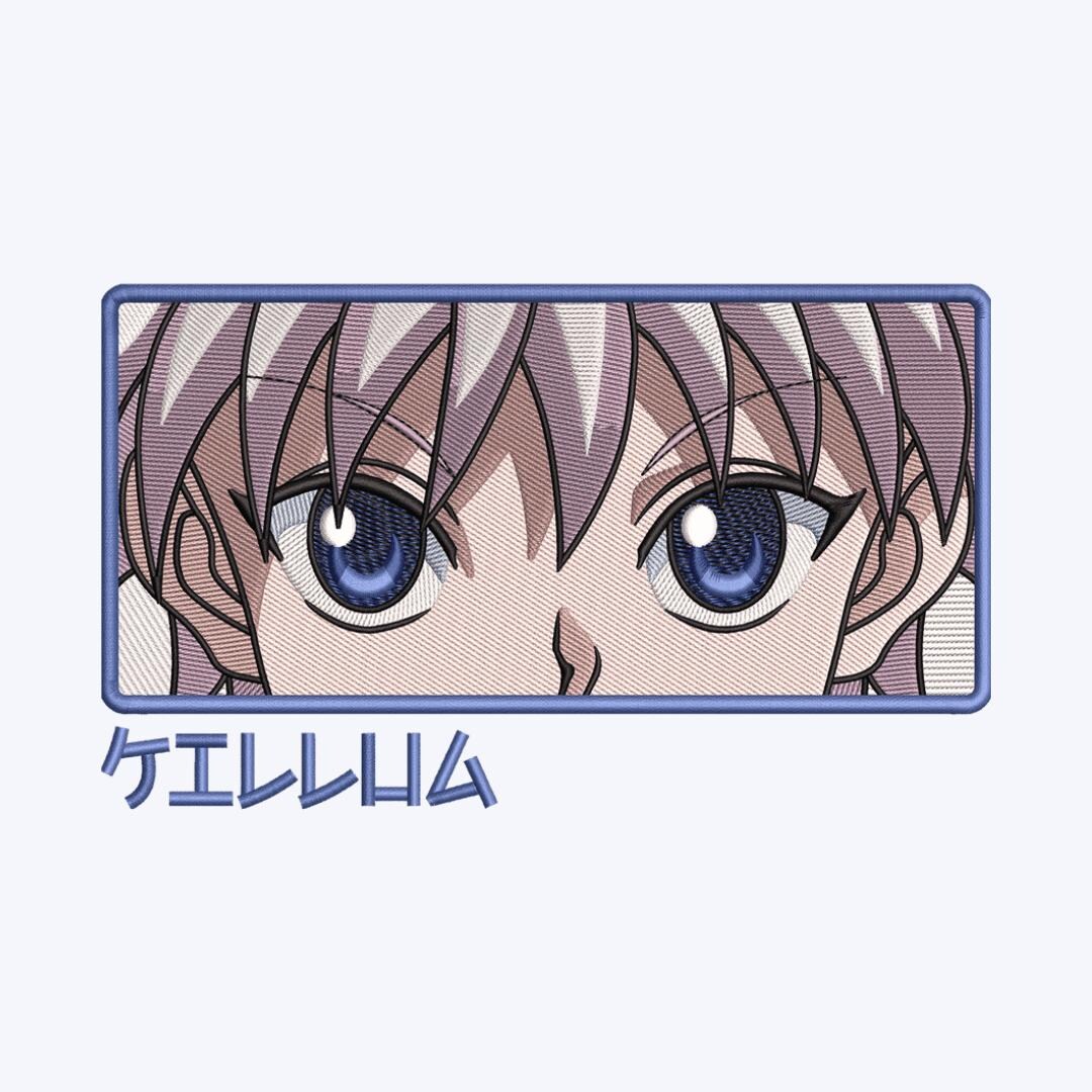 Anime Eye Embroidery Design: Machine Embroidery File (PES, DST ...