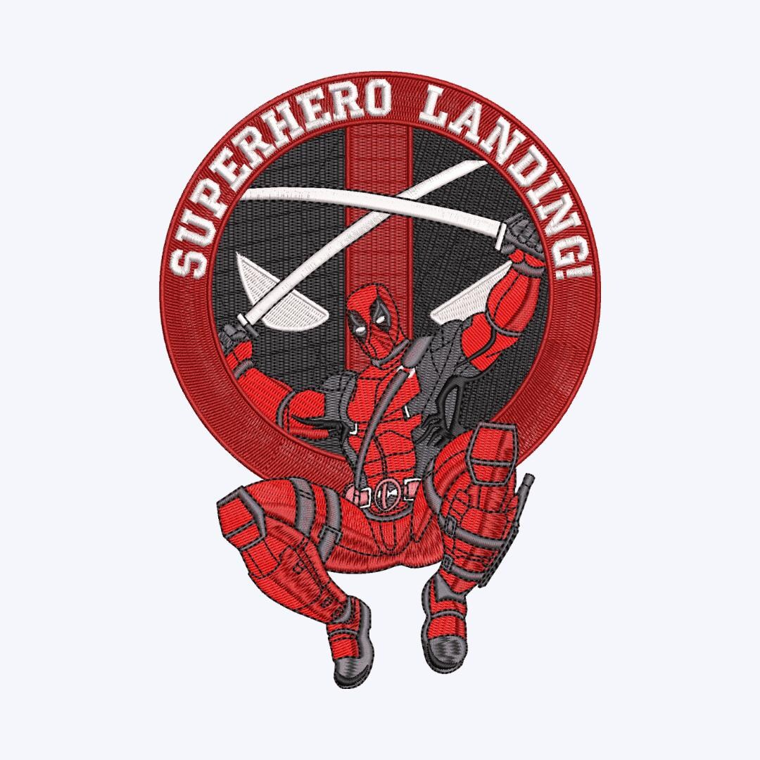 Superhero Embroidery Design File, Compatible With All Embroidery ...