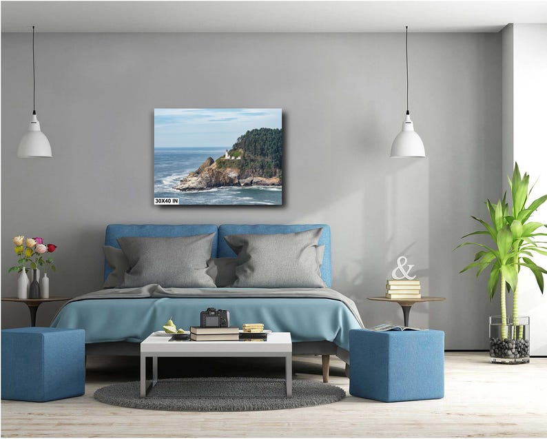 A Color Photography of Heceta Head Lighthouse, Florence, Oregon - Etsy