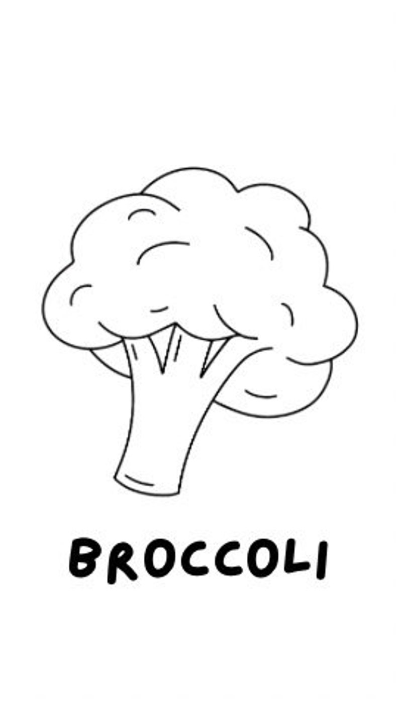Vegetables Coloring Book for Kids - Etsy