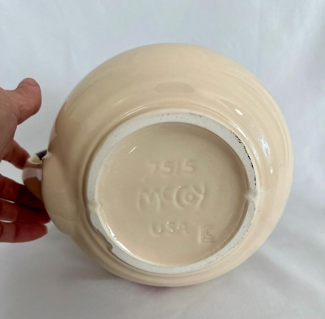 Vintage 1970s Nelson Mccoy Fruit Festival Ceramic Pitcher #7515, 48 ...