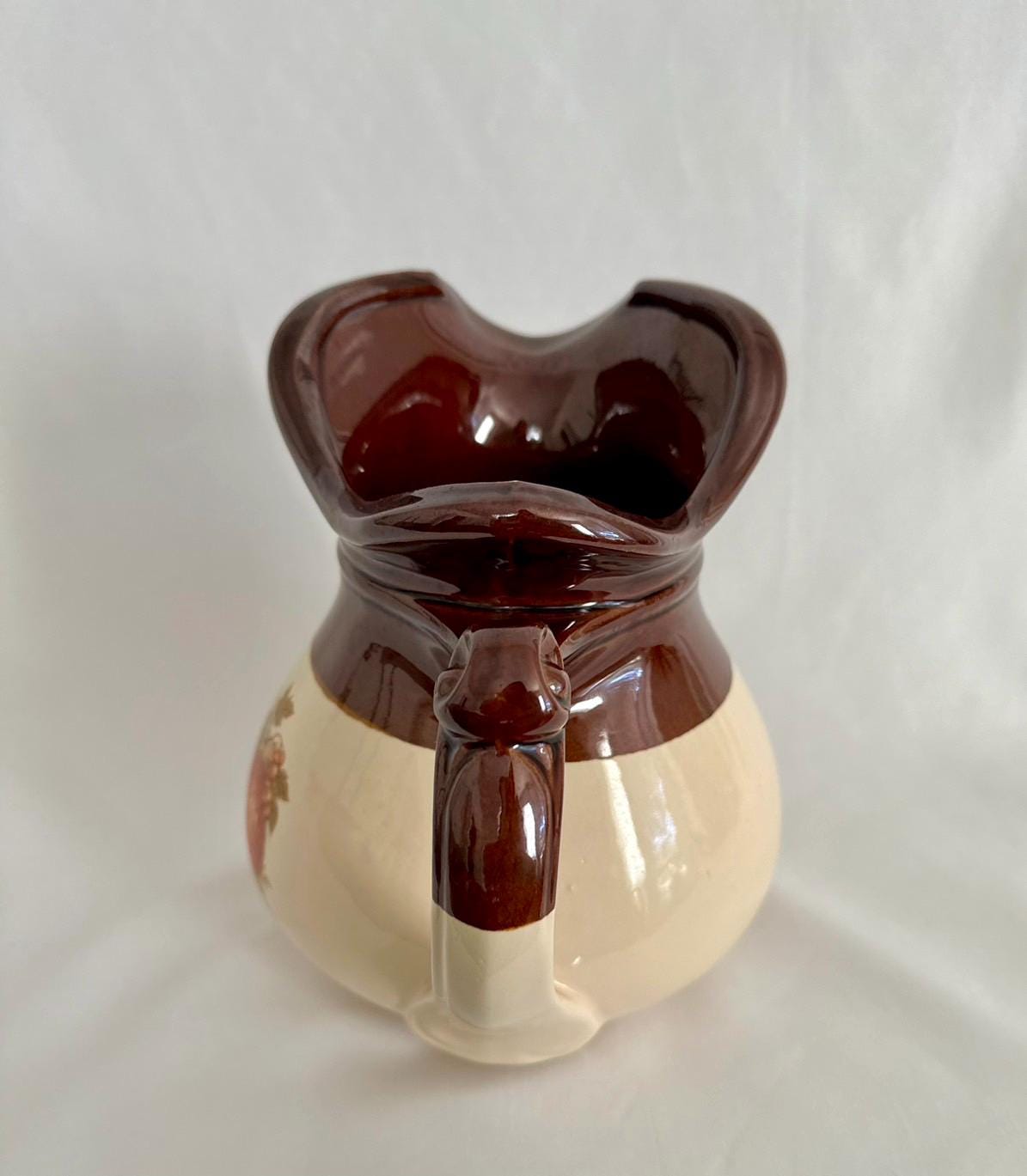 Vintage 1970s Nelson Mccoy Fruit Festival Ceramic Pitcher #7515, 48 ...