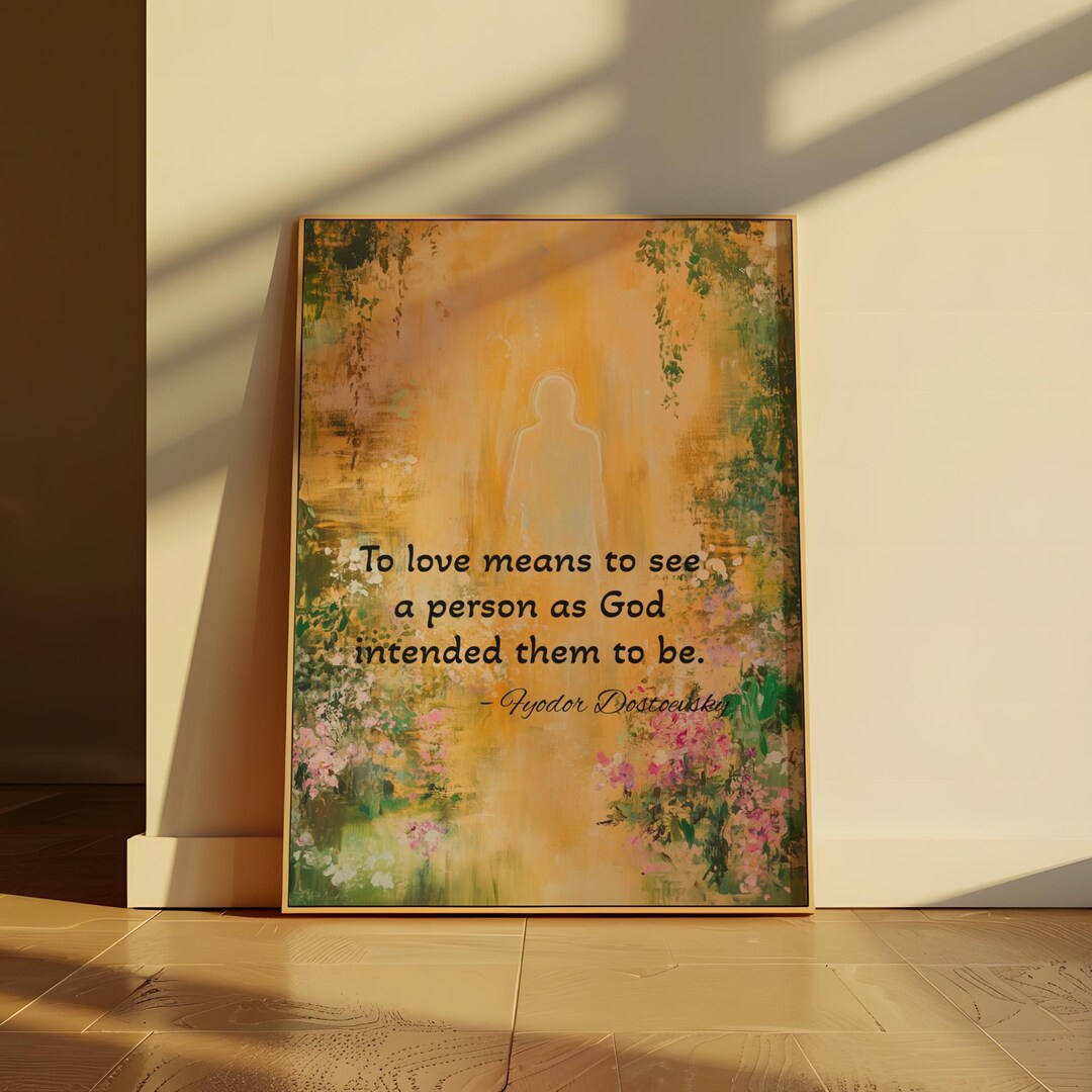 Inspirational Wall Art | Fyodor Dostoevsky Quote Canvas Print ...