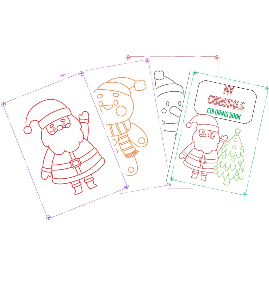 Christmas Drawing Book - Etsy