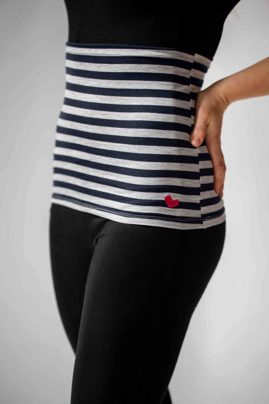 Blue Stripe Belly Band - Belly Warmer - XS - XL - Etsy