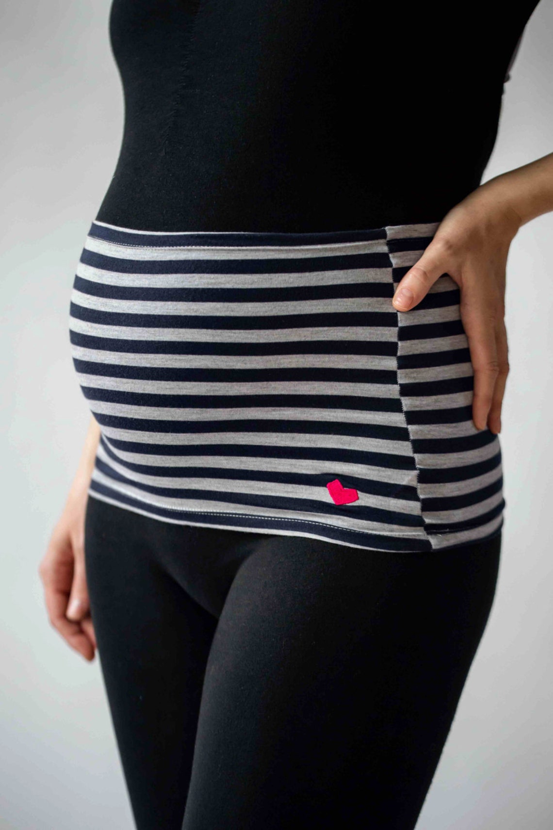 Blue Stripe Pregnancy Band - Maternity Band - Belly Band XS - XL - Etsy