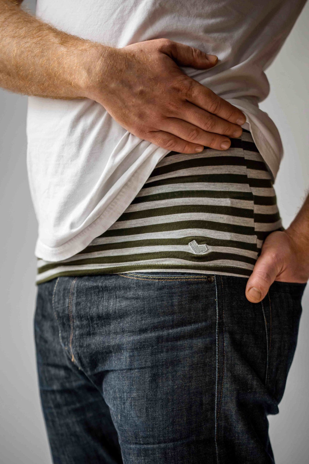 New for Men! Green Stripe Belly Band- Haramaki Belly Warmer S - L - Etsy