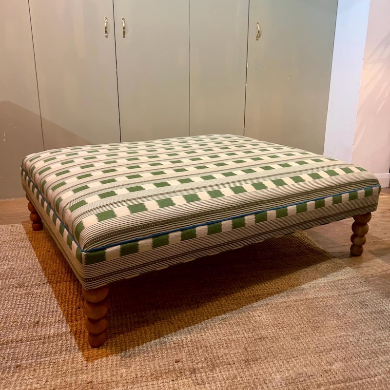 Bespoke Fabric Ottoman - Etsy UK