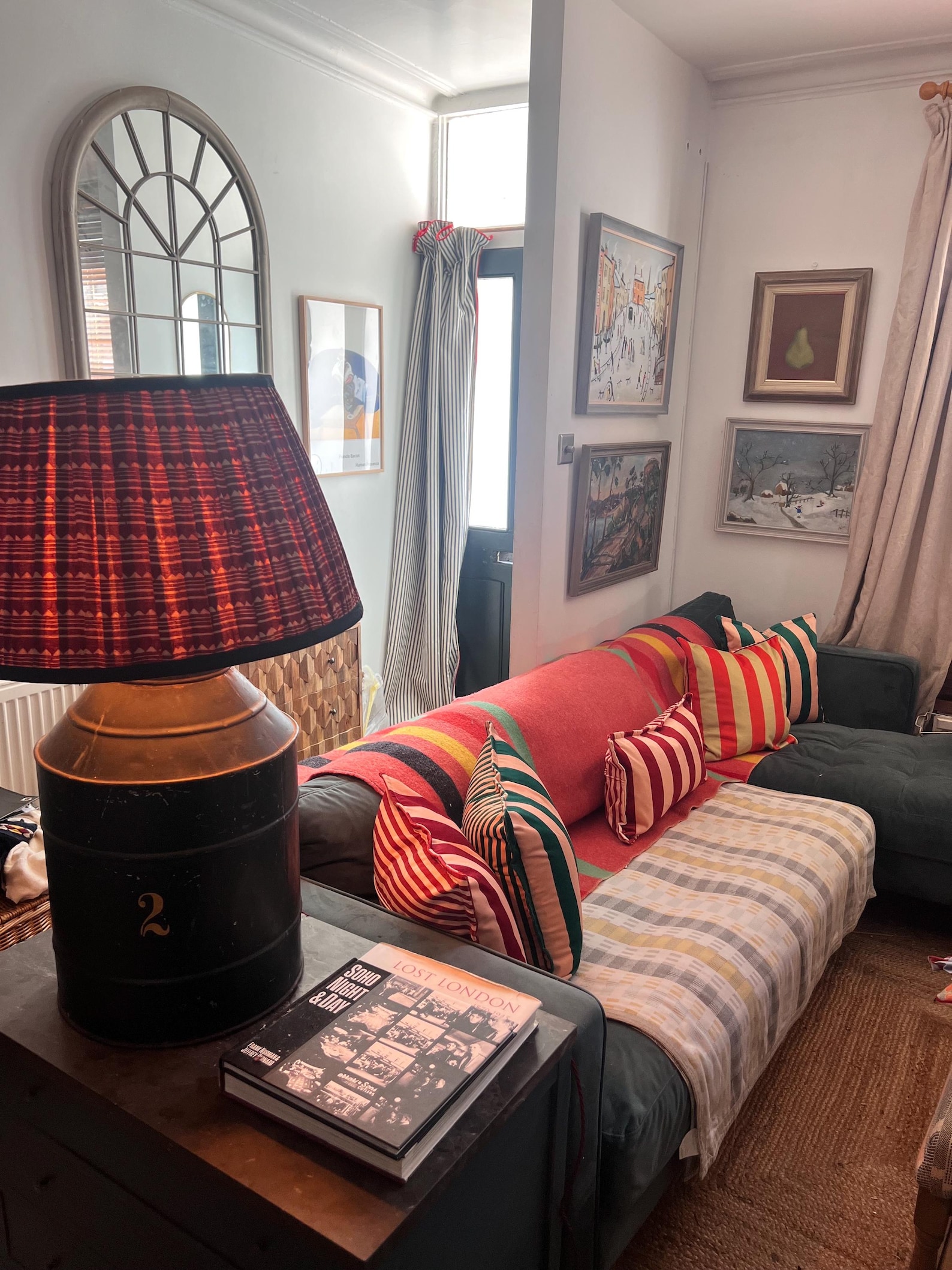 Colours of Arley Striped Cushion: Handmade Designer Pillow, Custom ...