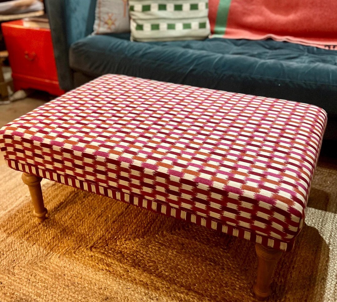 Bespoke Footstool / Ottoman in Customers Own Fabric, Custom Sizes ...
