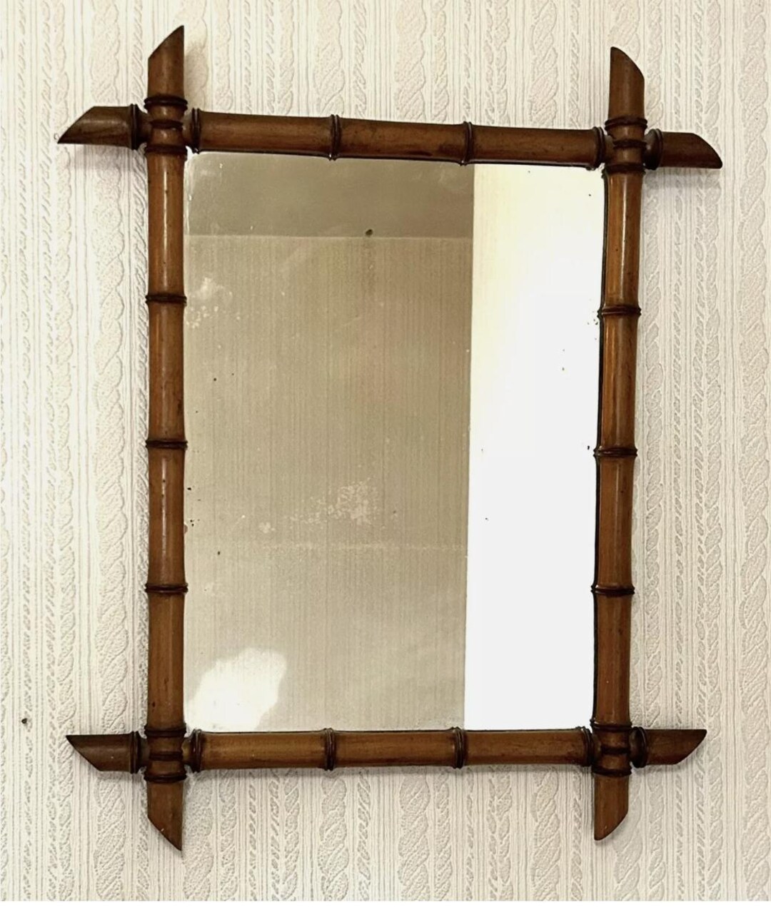 C1920s Art Deco Bamboo Style Mirror - Etsy