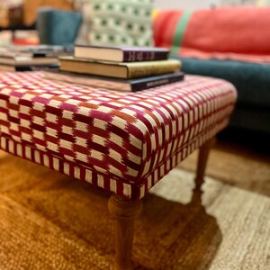 Bespoke Footstool / Ottoman in Customers Own Fabric, Custom Sizes ...