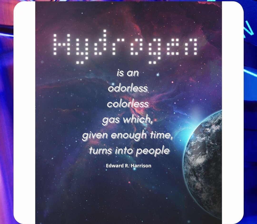 Hydrogen...turns Into People Science Classroom Poster | Printable File ...