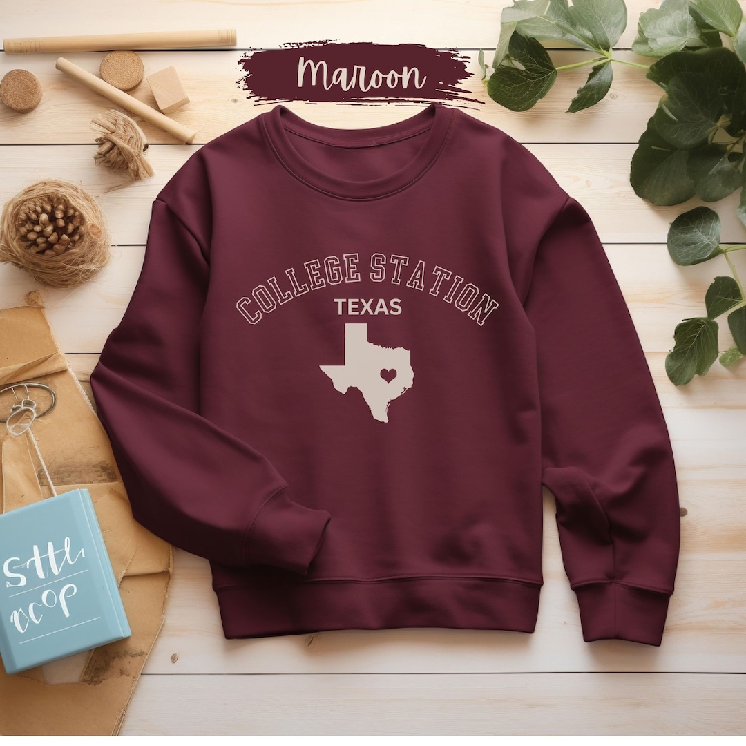 Texas Aggie College Station Sweatshirt, Texas A and M Shirt, Football ...