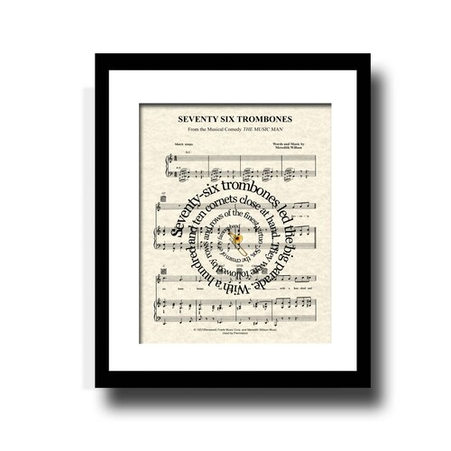 The Music Man the Musical Inspired Seventy Six Trombones - Etsy