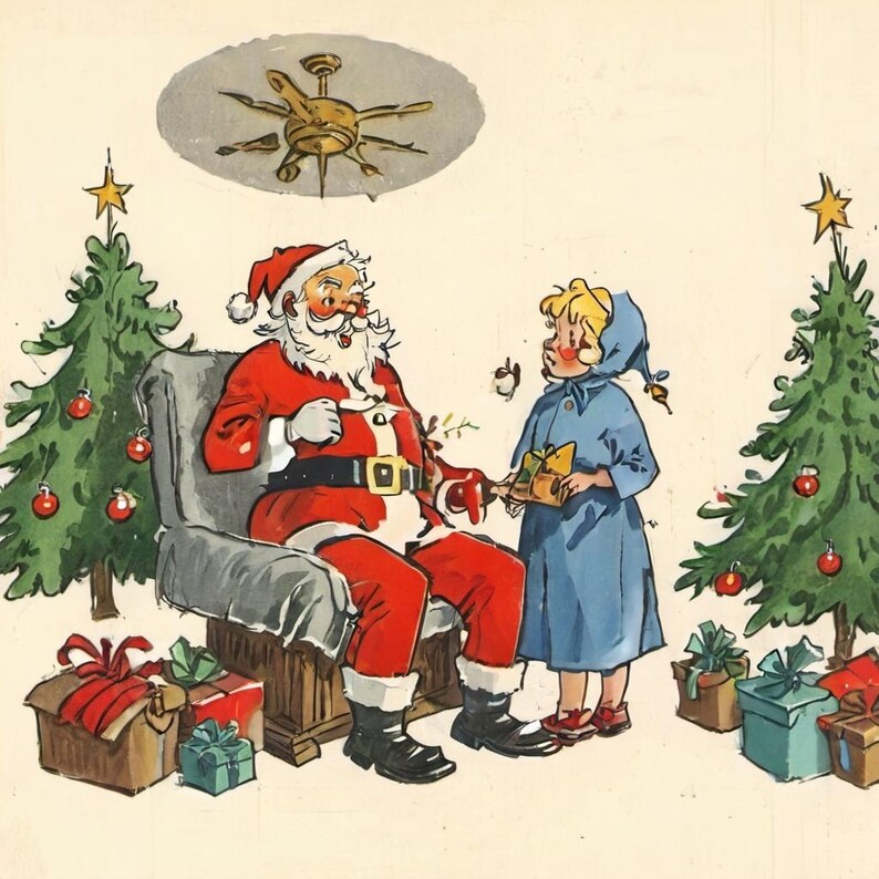 Cozy Vintage Christmas Scenes Bundle | Digital Download | Holiday ...