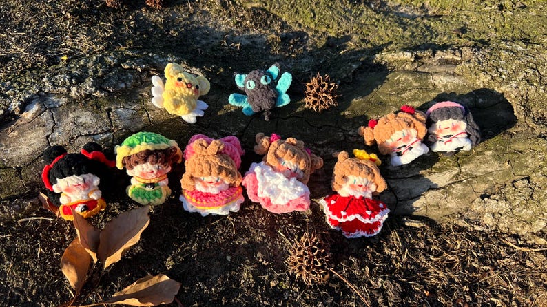 Handmade Crochet Amigurumi Cardcaptor Sakura Keychains/ Toys / Home ...