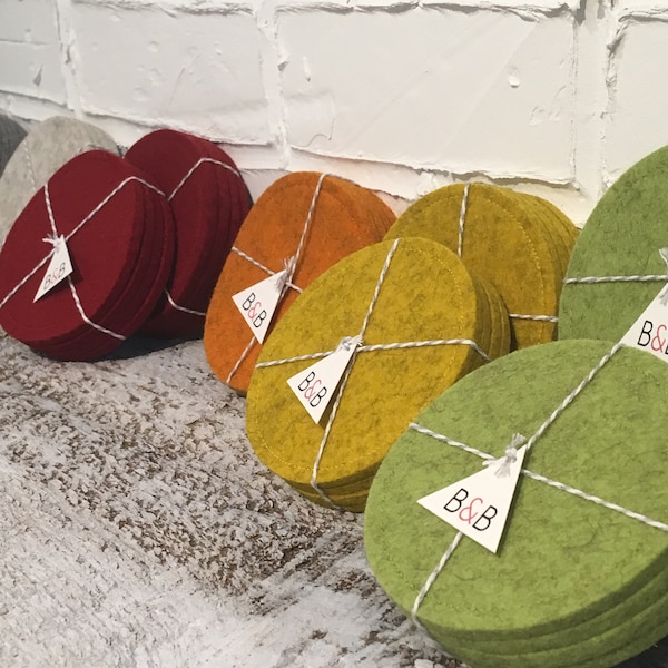 Felt Coasters - Etsy