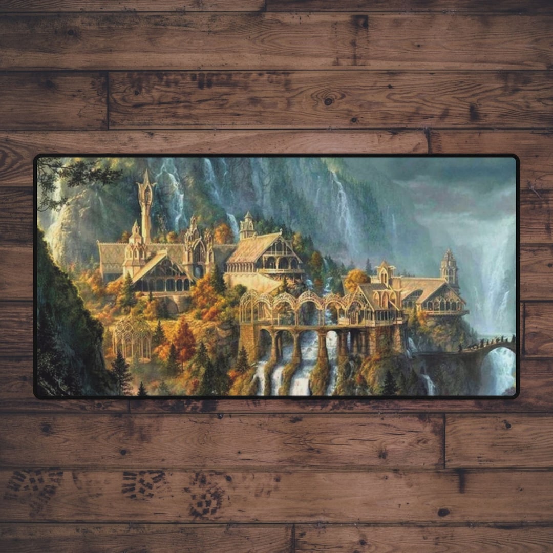 Rivendell Desk Mat, Lord of the Rings Inspired, Middle Earth Mouse Pad ...
