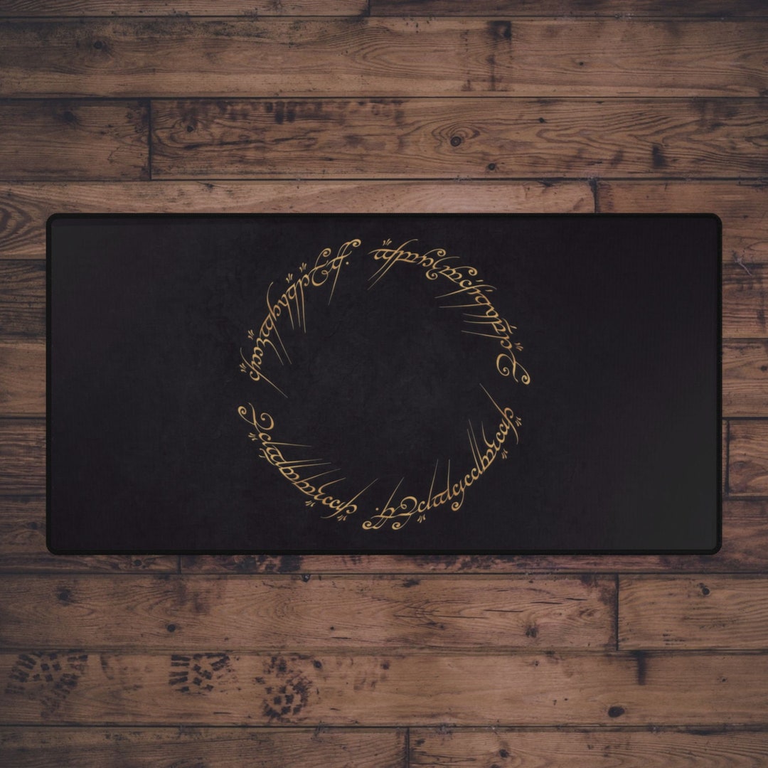 One Ring to Rule Them All Desk Mat Lord of the Rings Tolkien Inspired ...