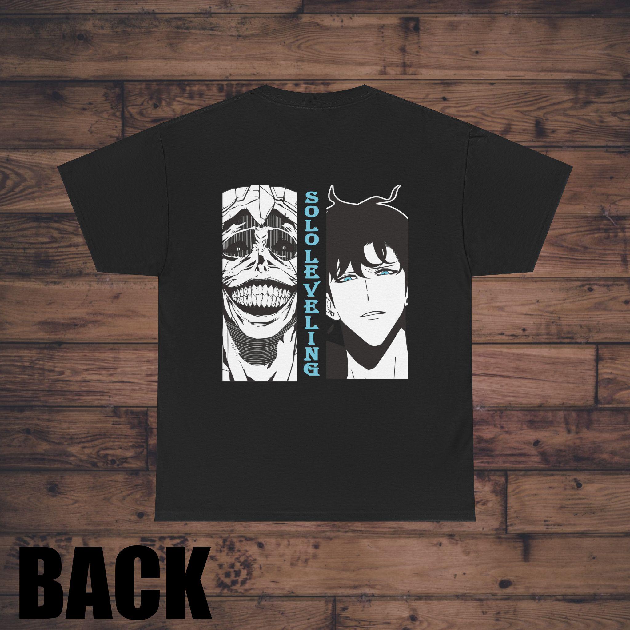 Solo Leveling Shirt Back Print, Shadow Monarch Tee, Unisex Heavy Cotton ...