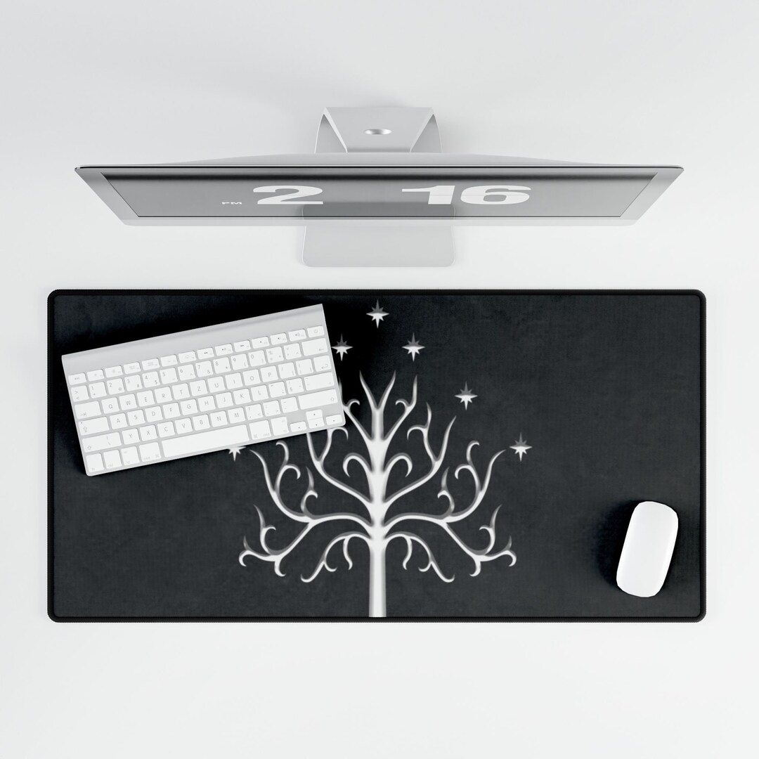 Lord of the Rings White Tree of Gondor Desk Mat, Tolkien Inspired ...