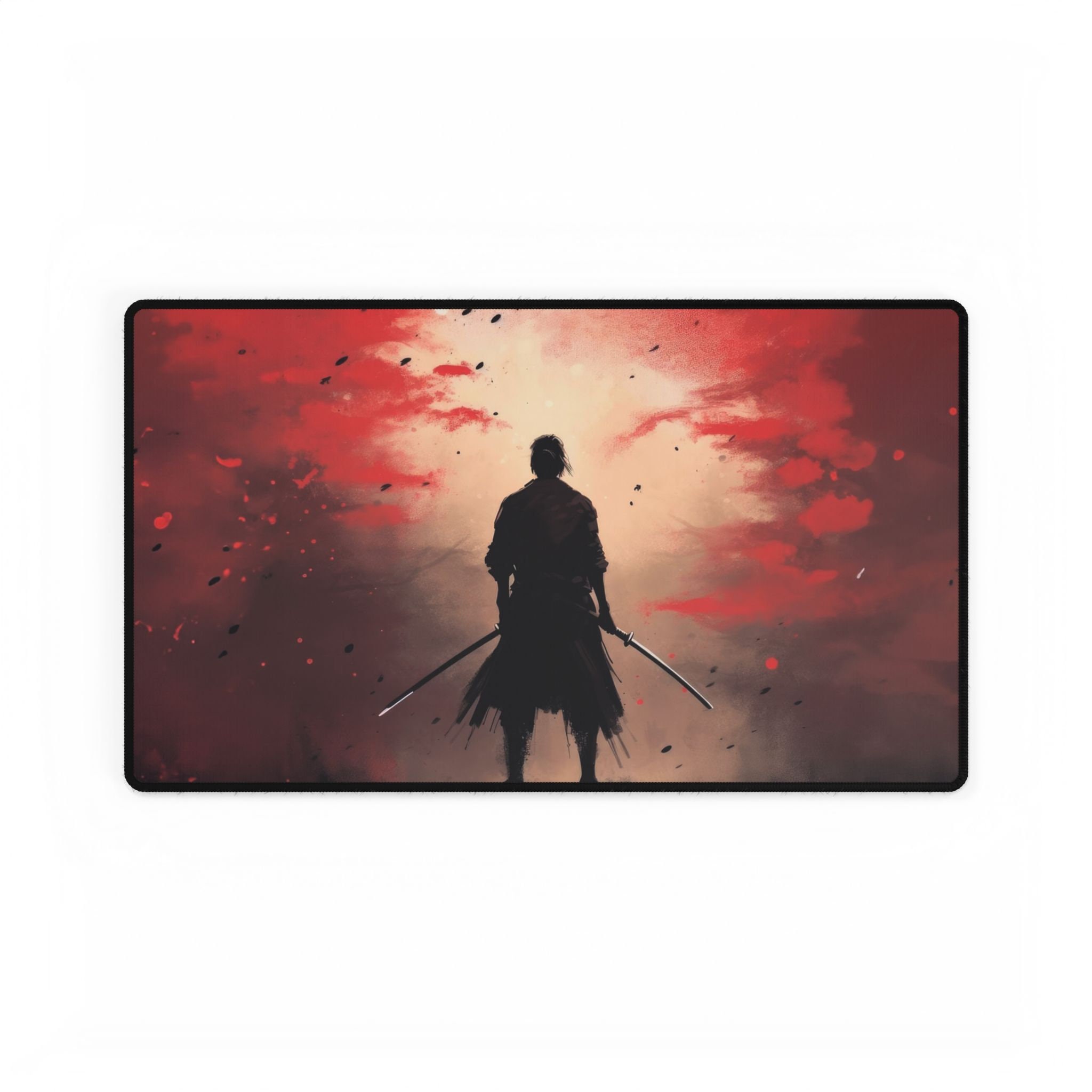 Samurai Desk Mat, Japanese Warrior Mouse Pad, Office Desk Decor, Gaming ...