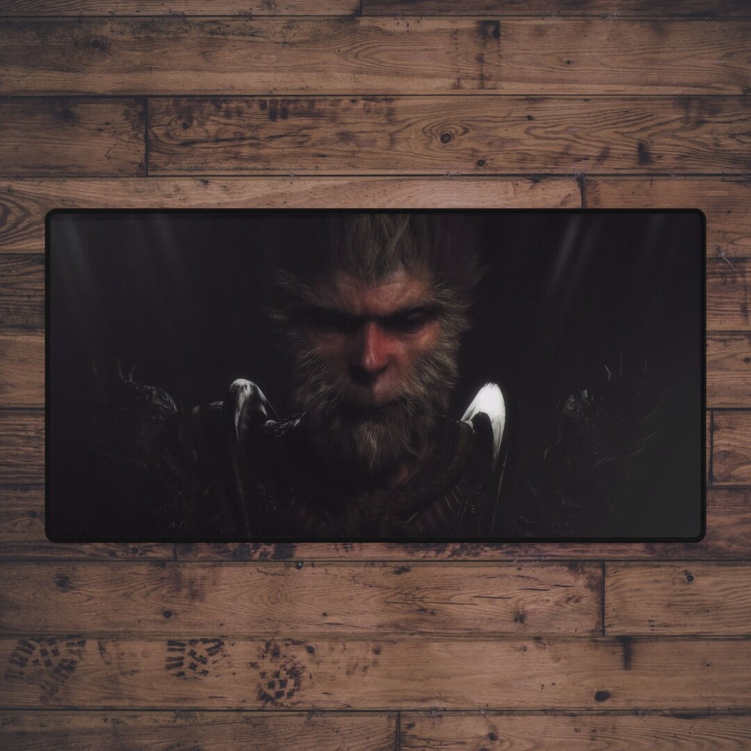 Sun Wukong Desk Mat Mythical Monkey King Art, Asian Mythology Large ...