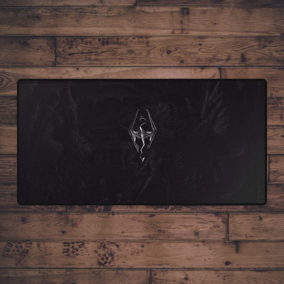 Skyrim Desk Mat Gaming Mouse Pad, Table Protector, Computer Accessories ...