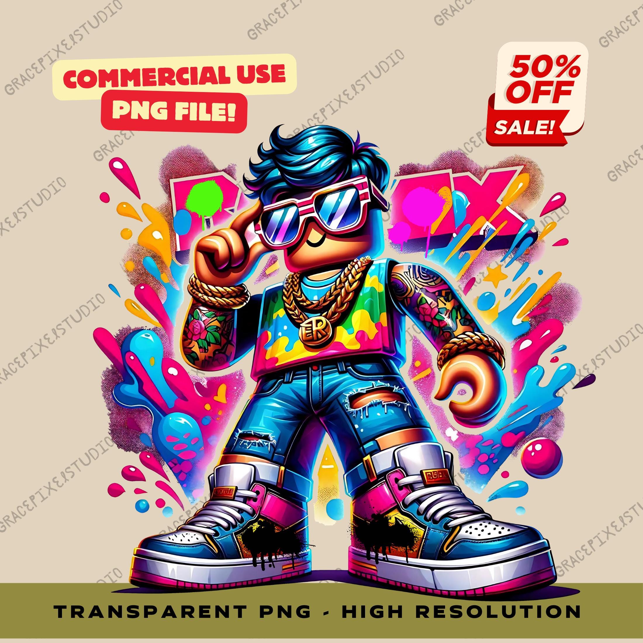 Trendy Gaming Character Png Graffiti-style Video Game Art Prints Png ...
