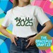 Hello 2025 Year of the Snake Png Stickers New Year Tshirt Design Png ...